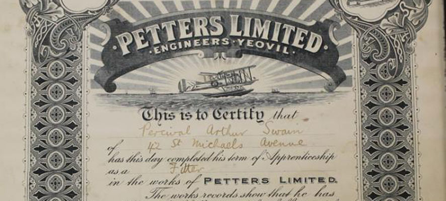 Century old apprenticeship certificate discovered at Leonardo ...