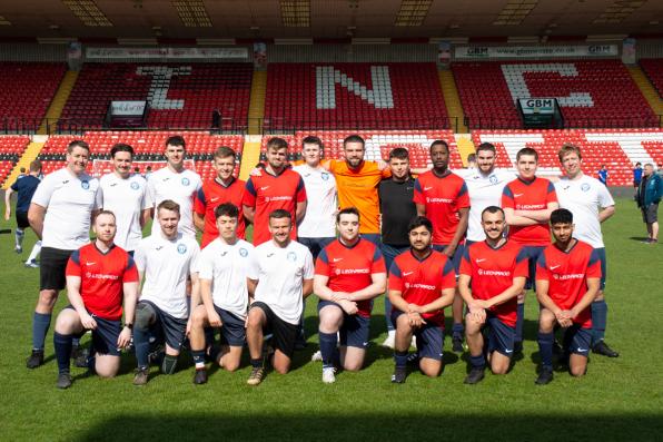 Footballers United in Tackling Cancer | Leonardo in the UK