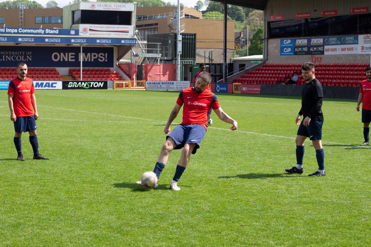 Footballers United in Tackling Cancer | Leonardo in the UK